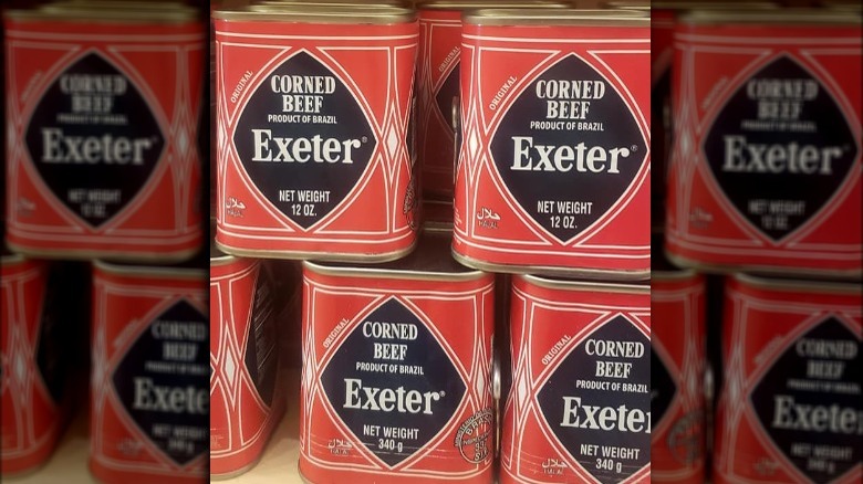 Canned Meat Corned Beef Halal Dca Halal Taille De Restauration Exeter ...