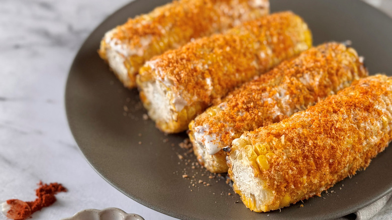 Copycat Longhorn Steakhouse Fire-Grilled Corn On The Cob Recipe