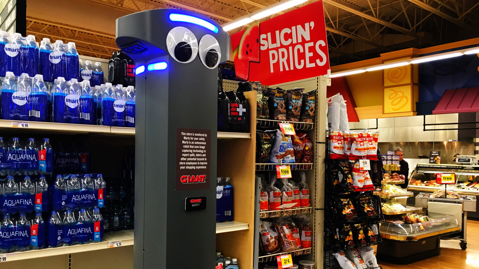 Grocery Store's Beloved Robot Mascot Makes A Run For It