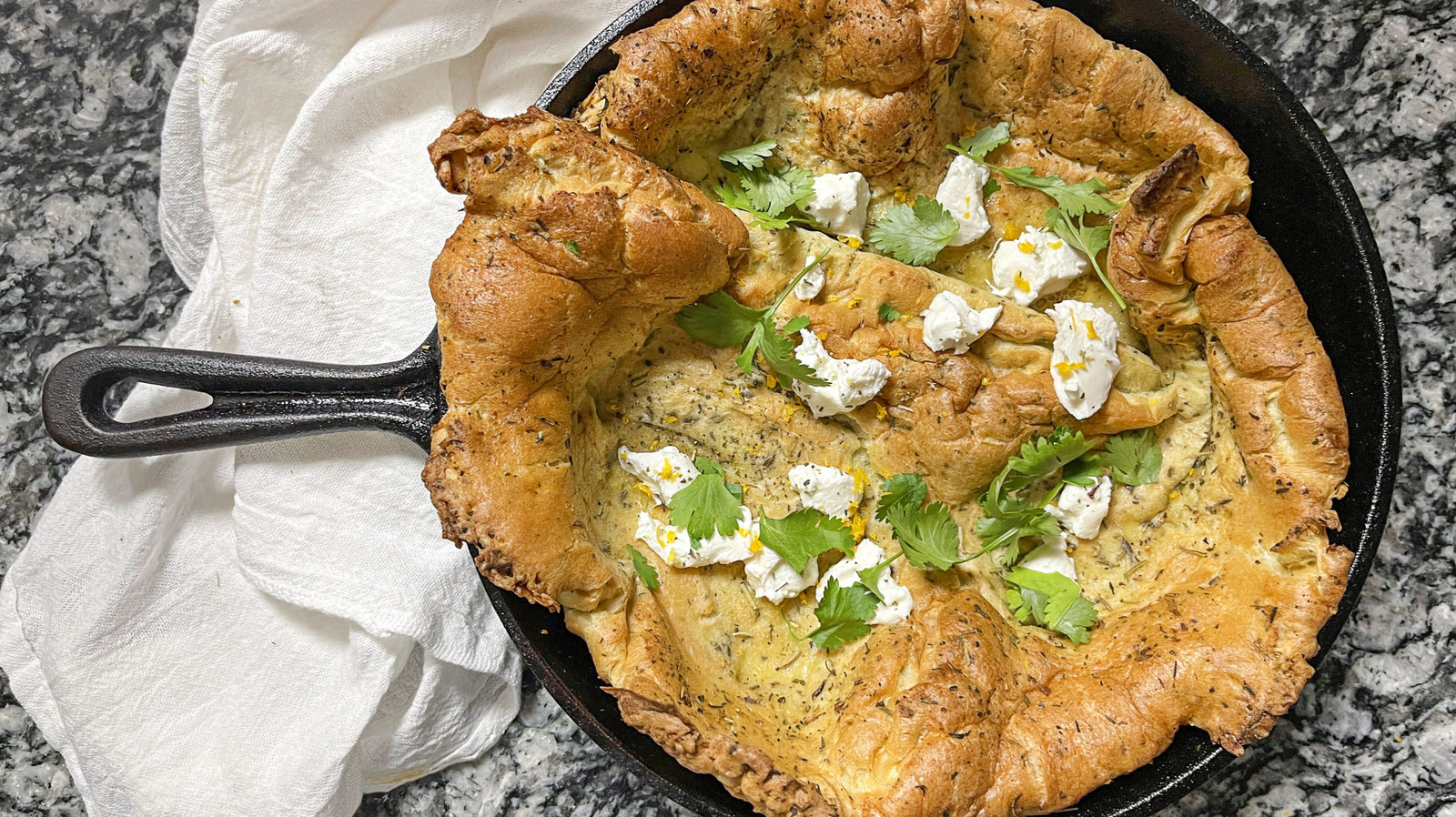 Herbes De Provence And Tangy Goat Cheese Dutch Baby Recipe