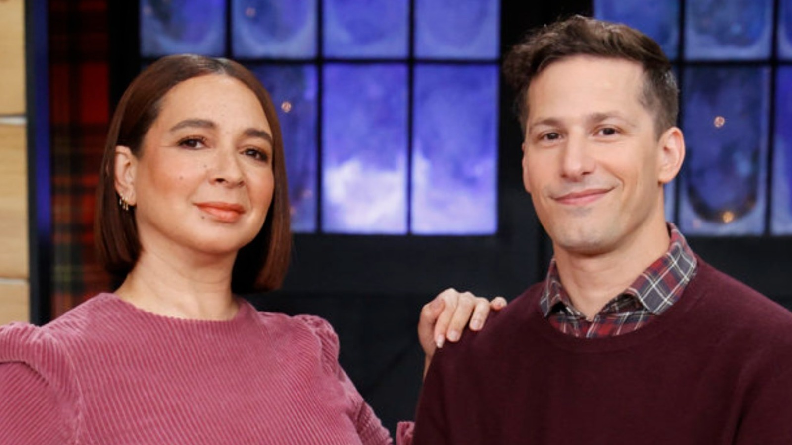 Maya Rudolph And Andy Samberg Talk Holiday Dishes And Their New Show ...