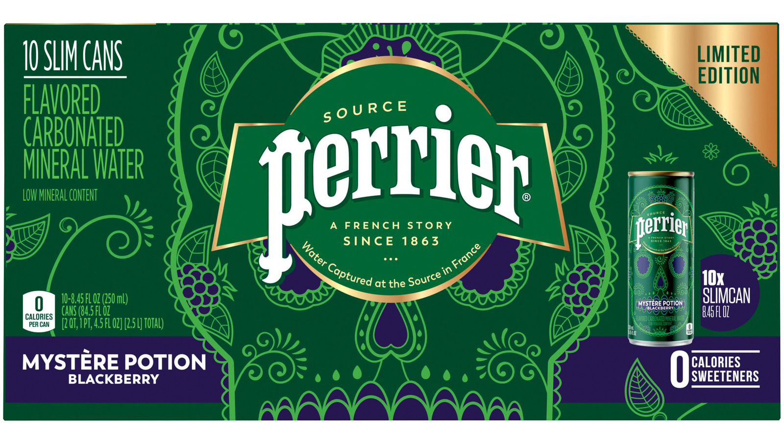 Perrier's Mysterious New Flavor Celebrates Dia De Los Muertos