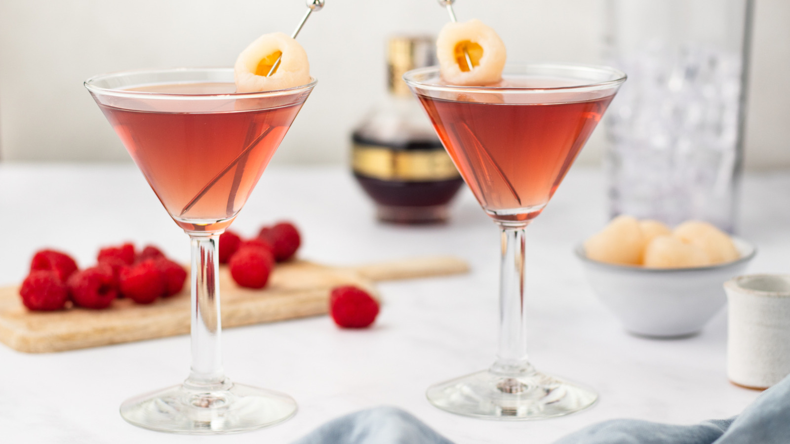 Quick & Easy Raspberry Lychee Martini Recipe