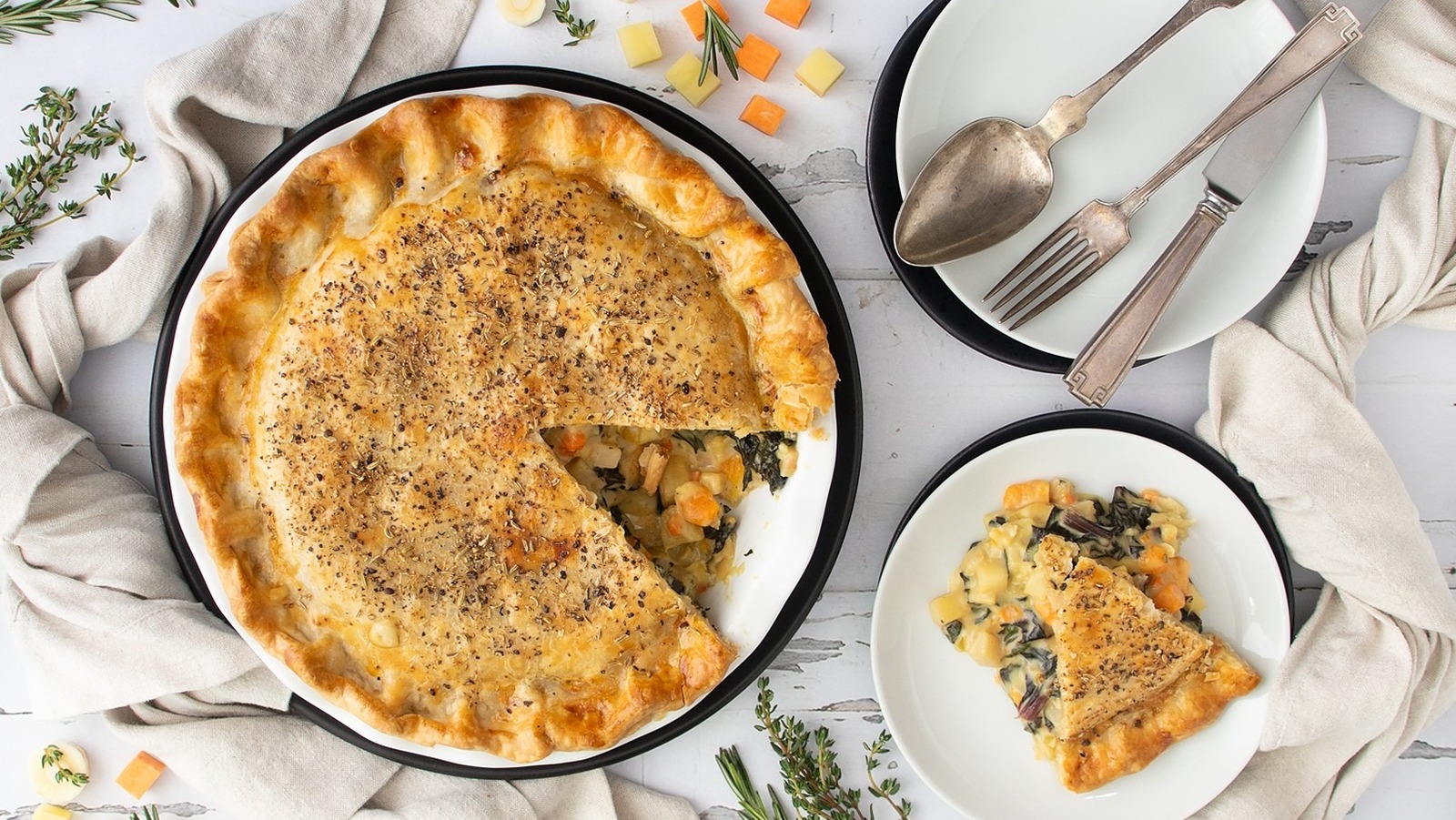 Root Veggie And Chard Pot Pie Recipe