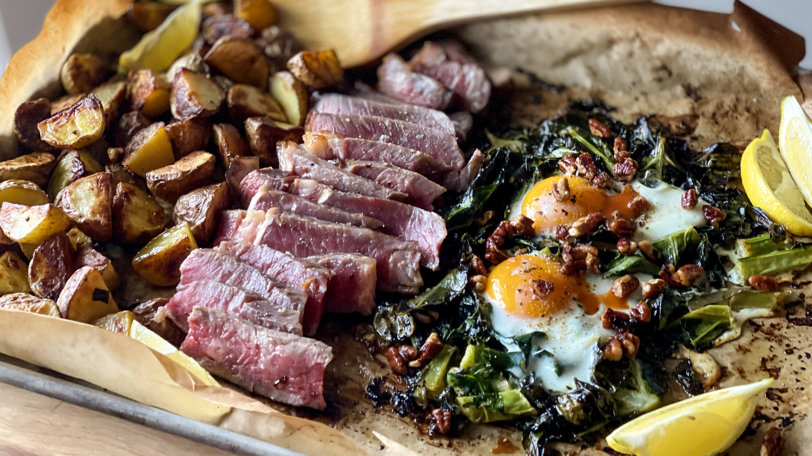 Southern-Style Steak And Potatoes Sheet Pan Brunch Recipe