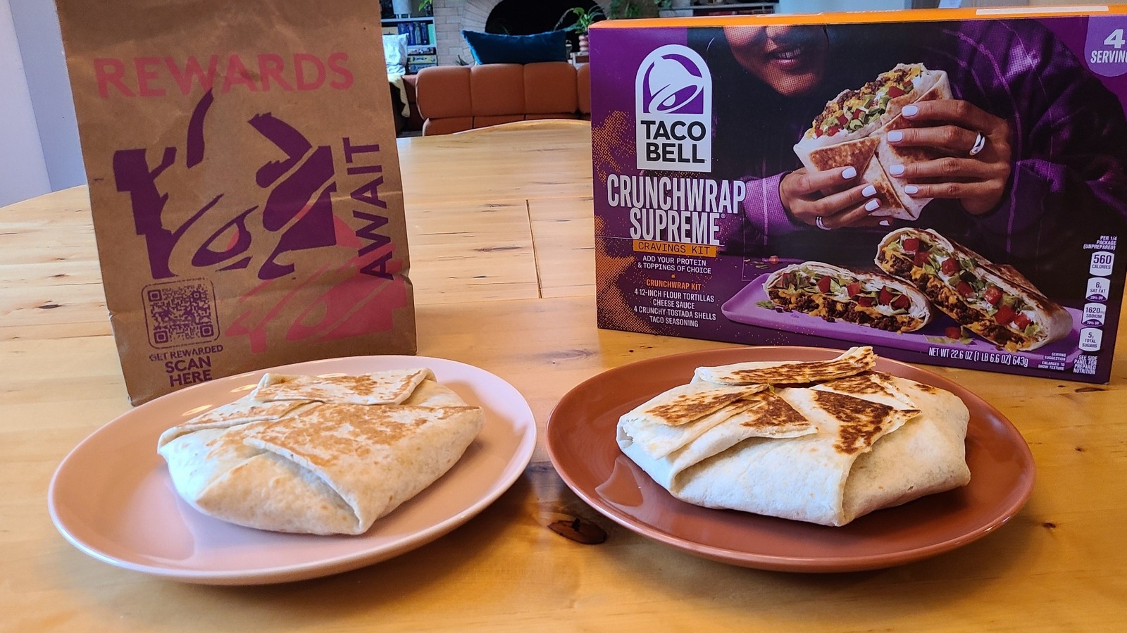 Taco Bell's Crunchwrap Kit Vs The Restaurant Version: Which Is Better?