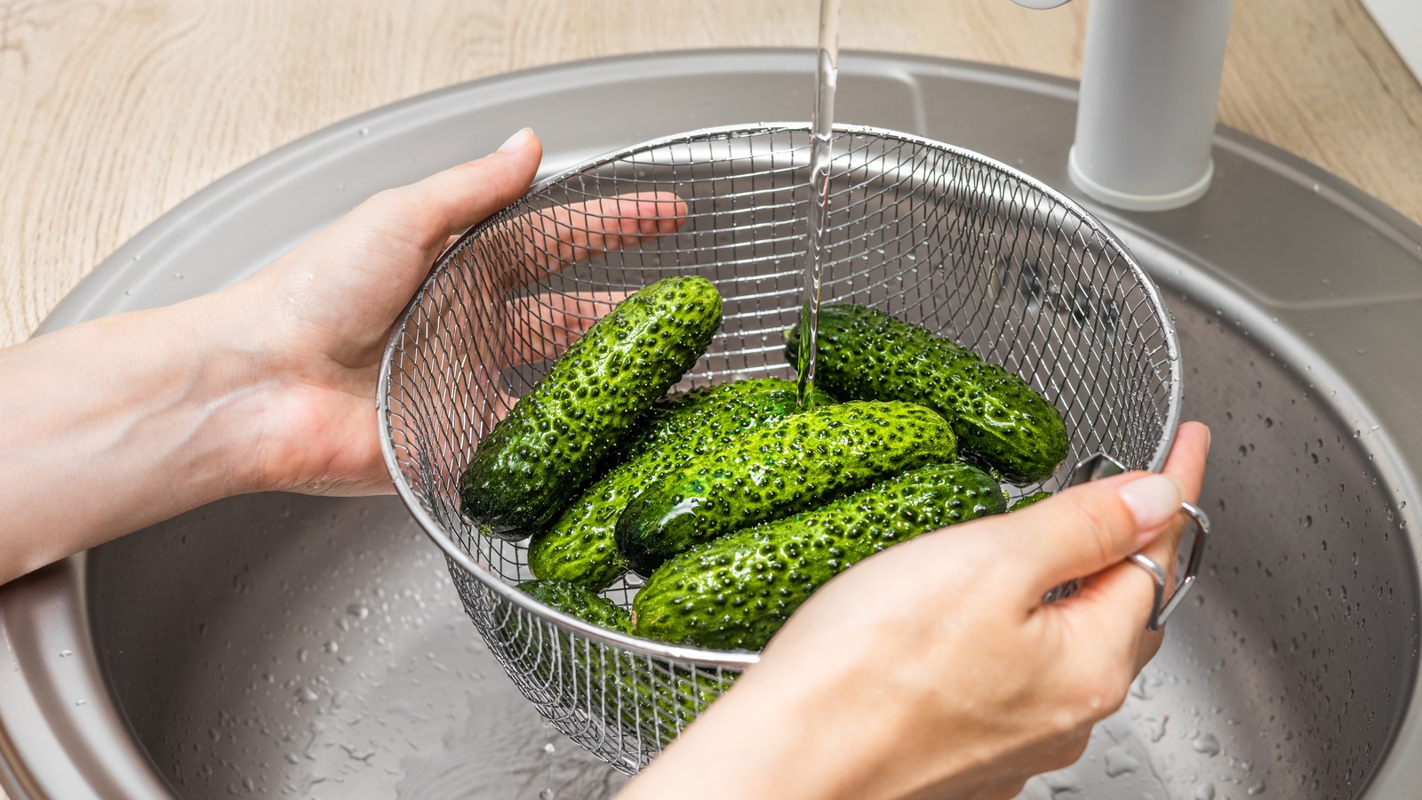 The Big Mistake You Might Be Making When Washing Cucumbers