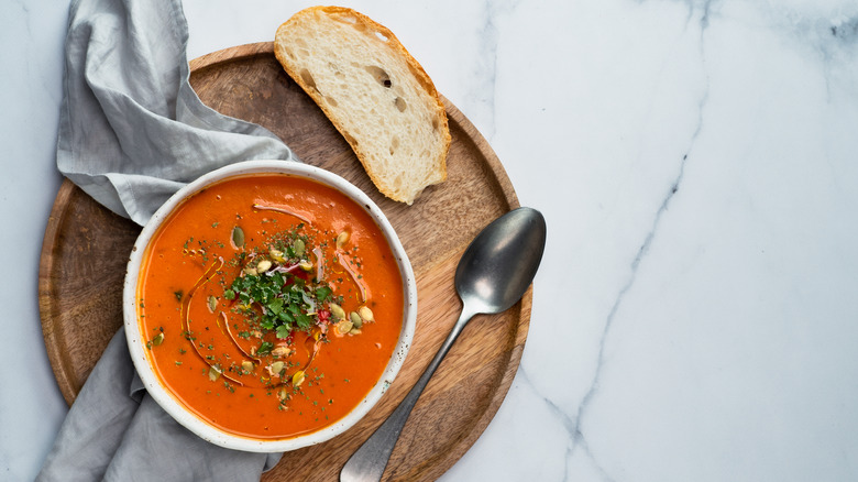 Trader Joes Fans Are Divided On Its Calabrian Chili Tomato Dumpling Soup