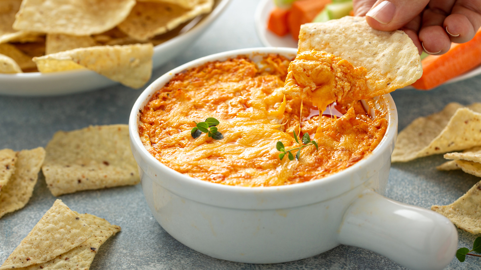 Turn Leftover Buffalo Chicken Dip Into A Mouthwatering Sandwich