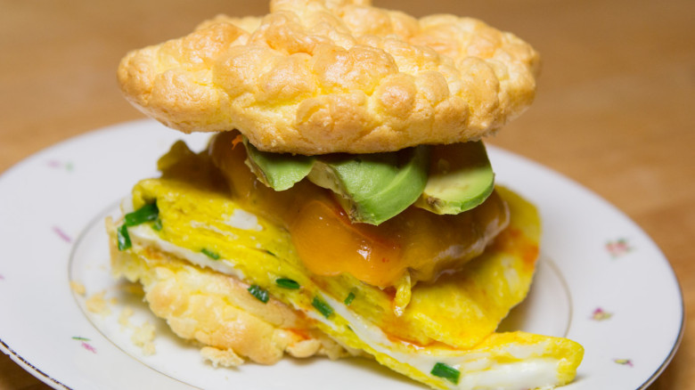 Cloud Bread Breakfast Sandwich Recipe